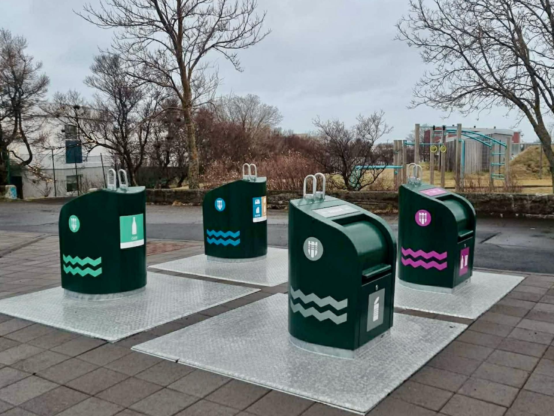 New recycling drop-off opens on Hofsvallagata | Reykjavik